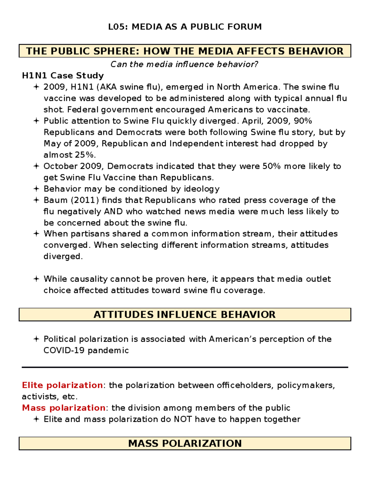 PLSC 468: L05 Media as Public Forum - L05: MEDIA AS A PUBLIC FORUM THE ...