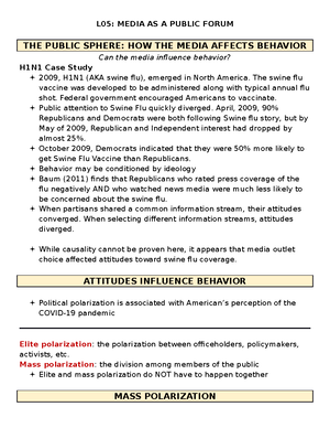 Lesson 1 Mass Media Democracy PLSC468 - Lesson 1: Intro- Mass Media and ...