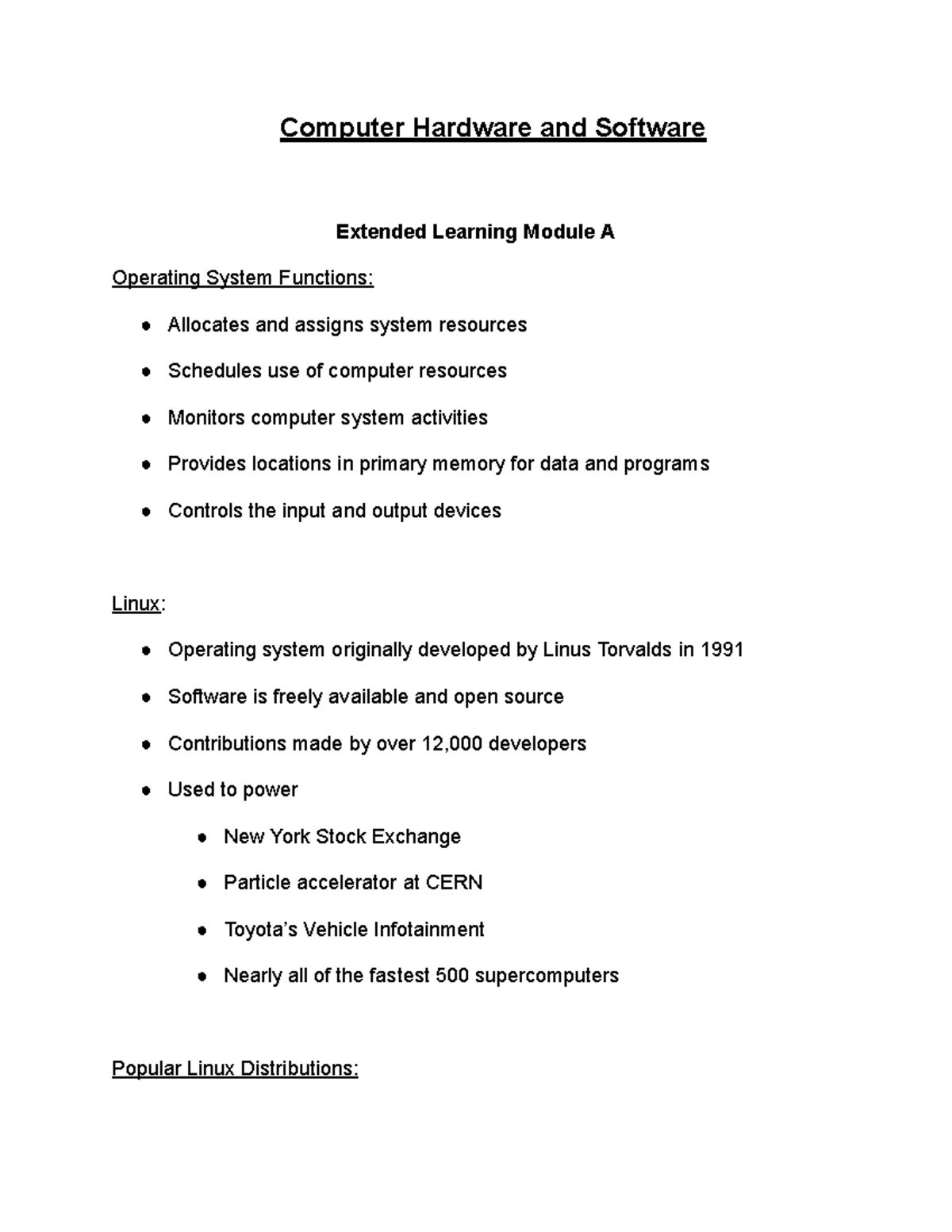 Intro to MIS Lecture A (pt3) - Computer Hardware and Software Extended ...