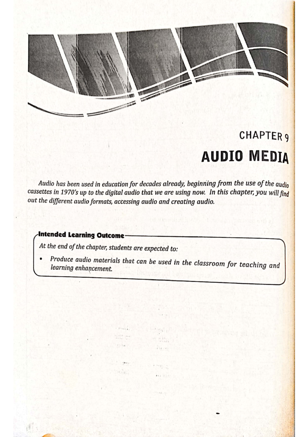 Chapter 9 Audio Media - REVIEWER - BSED English - Studocu