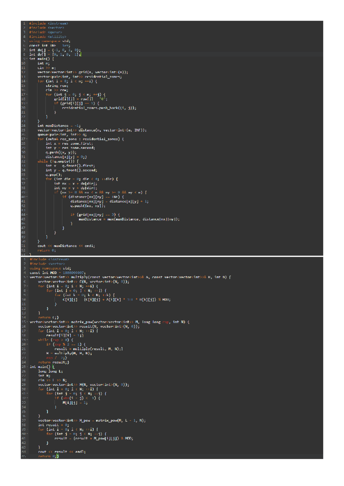 Adobe code 4 - Najsjajsns - 1 2 3 4 5 using namespace 6 const int INF 7 ...