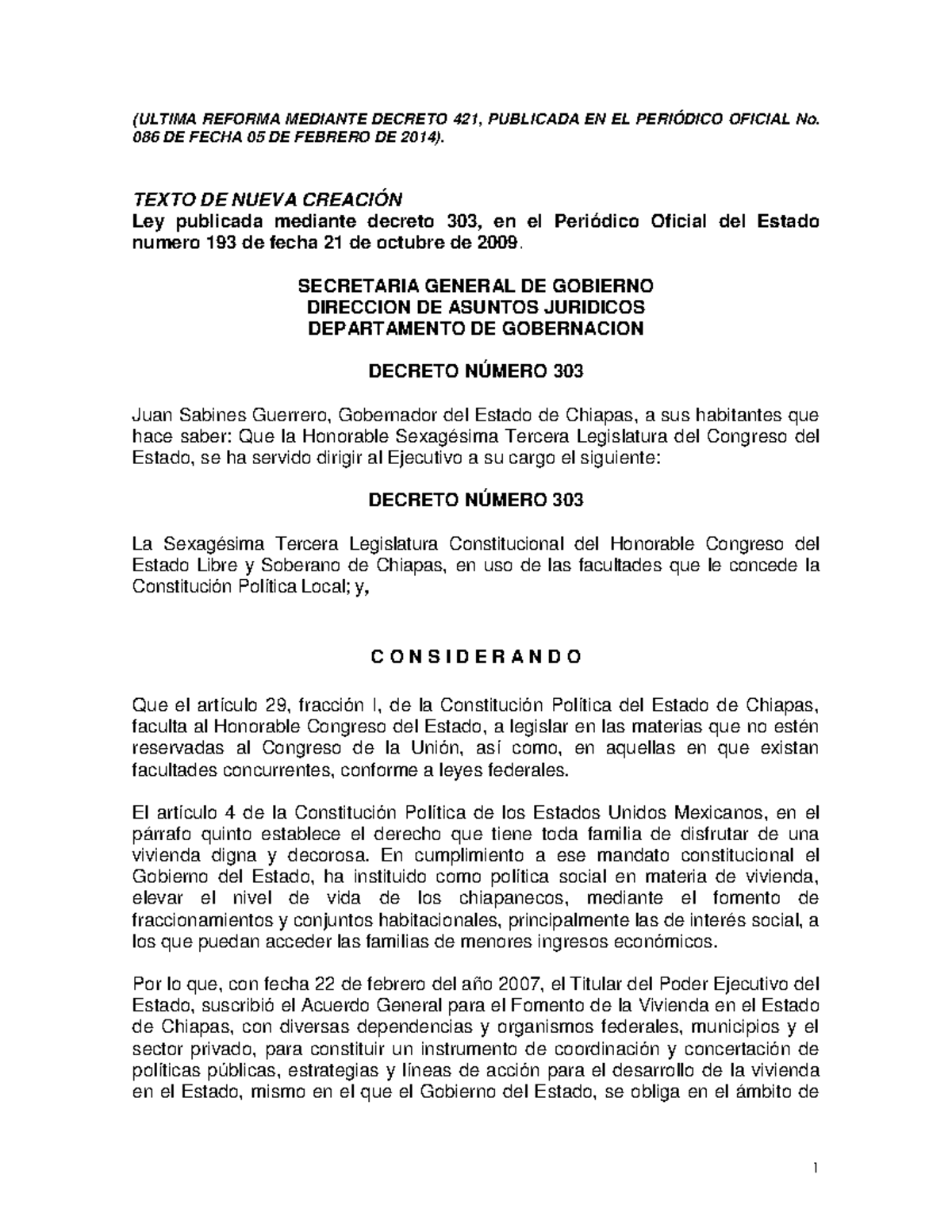 Ley de Fraccionamientos y Conjuntos Habitacionales para el Estado y los ...