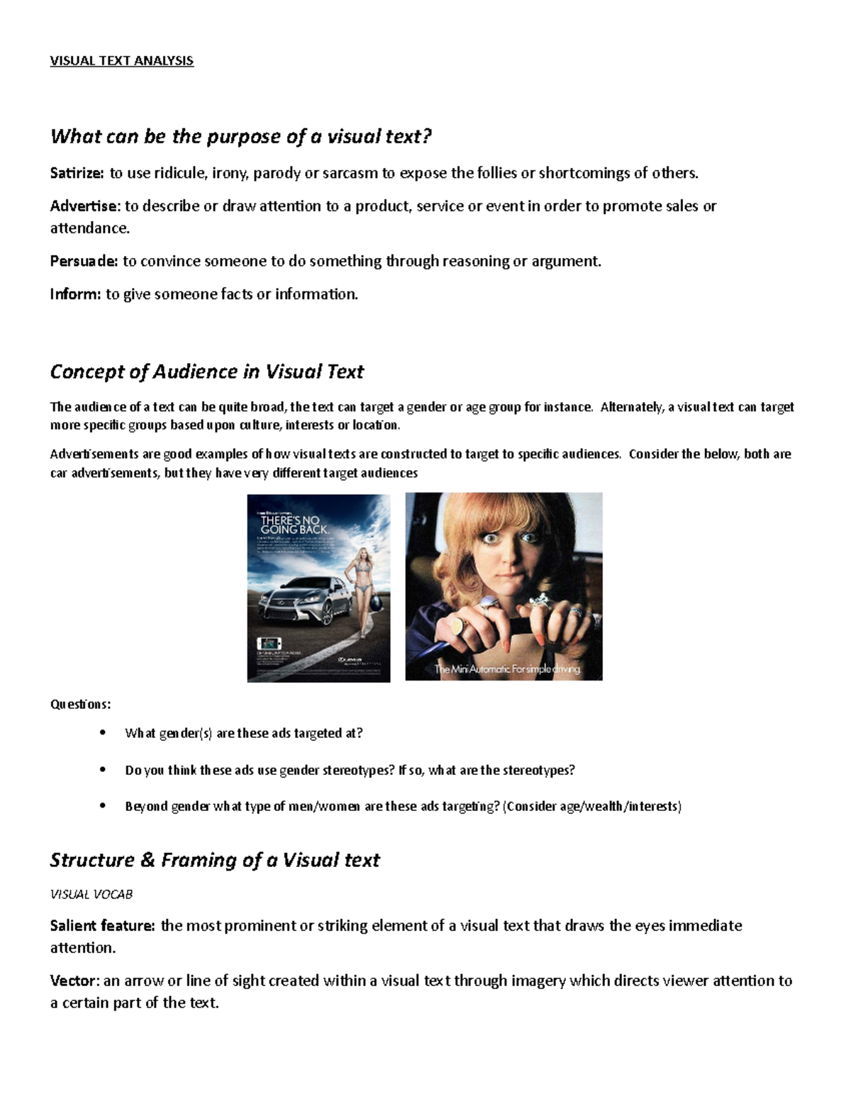 Visual TEXT Analysis - how do u know if a lemon is better - The Physics ...
