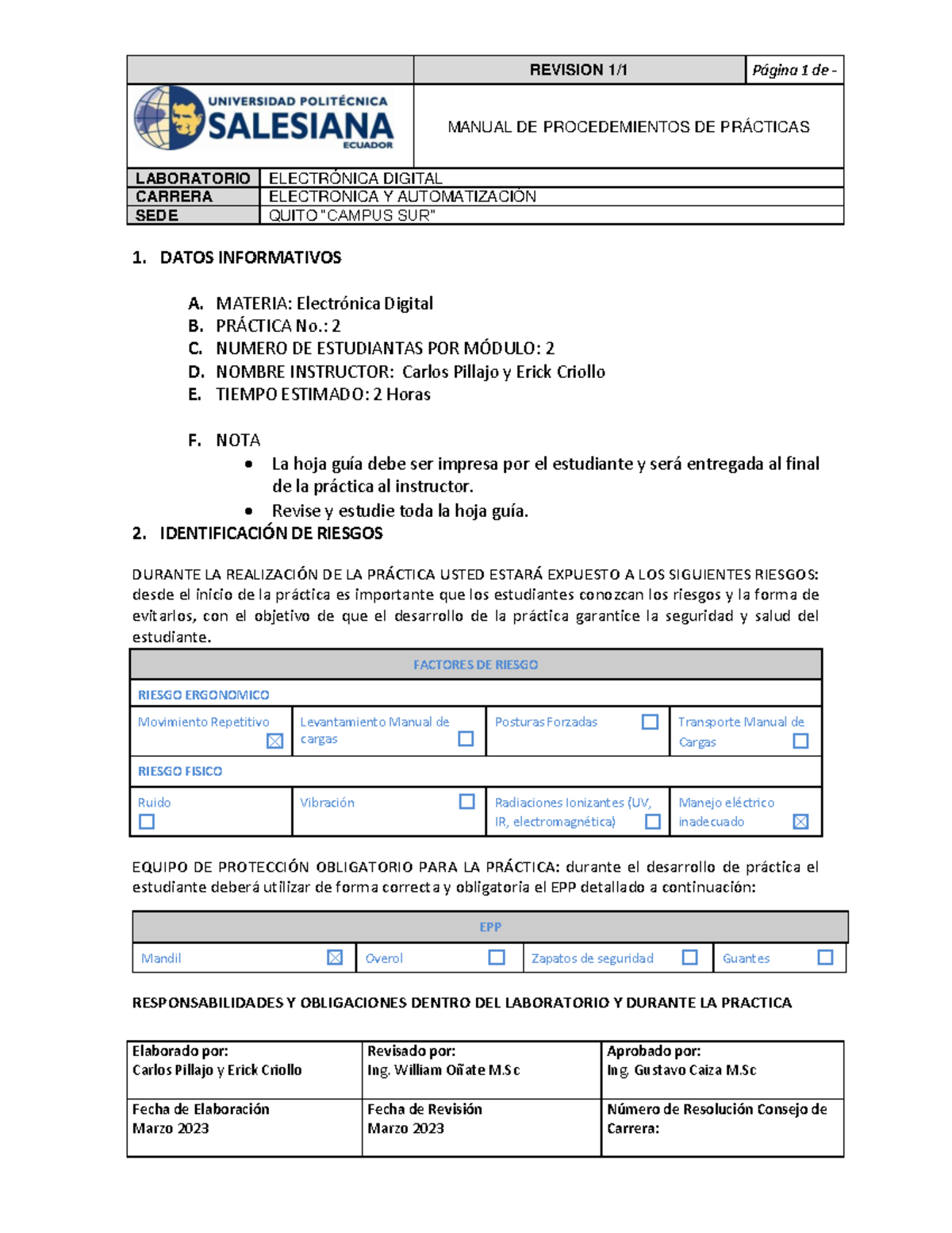 P2 Funciones Boolenas Circuitos Combinacionales P 63 - MANUAL DE PROCEDEMIENTOS DE PRÁCTICAS ...