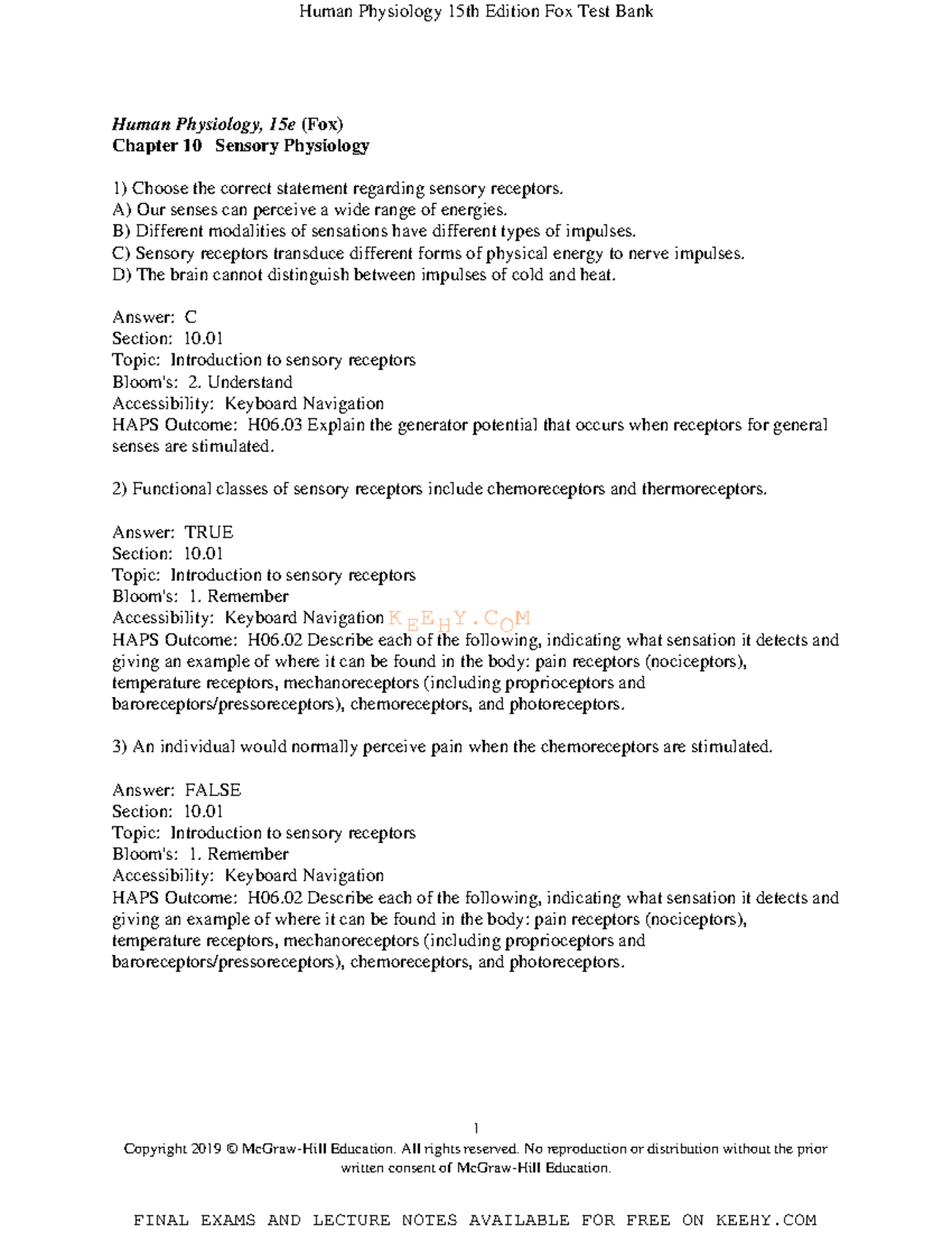 9781259864629-TEST-BANK\Fox 15e Chapter 10 TB Answer Key - K EEHY 1 ...