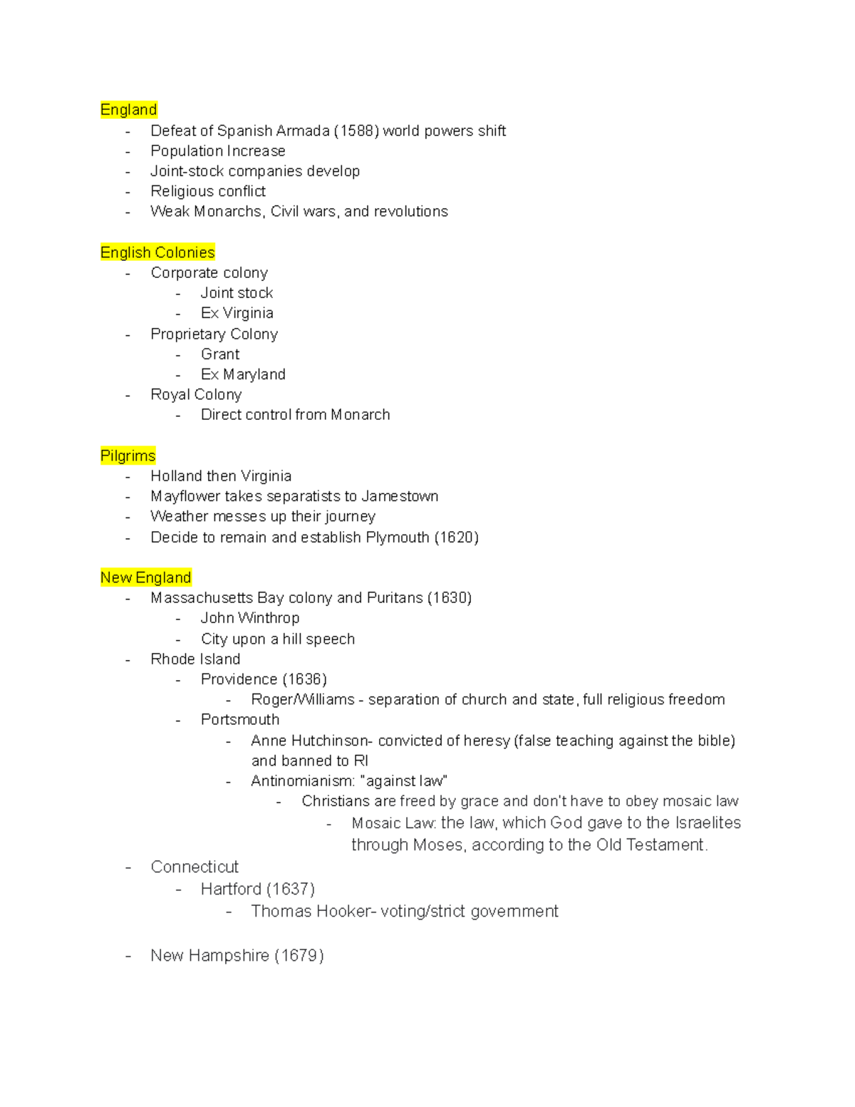 Colonial American Development - England - Defeat of Spanish Armada ...