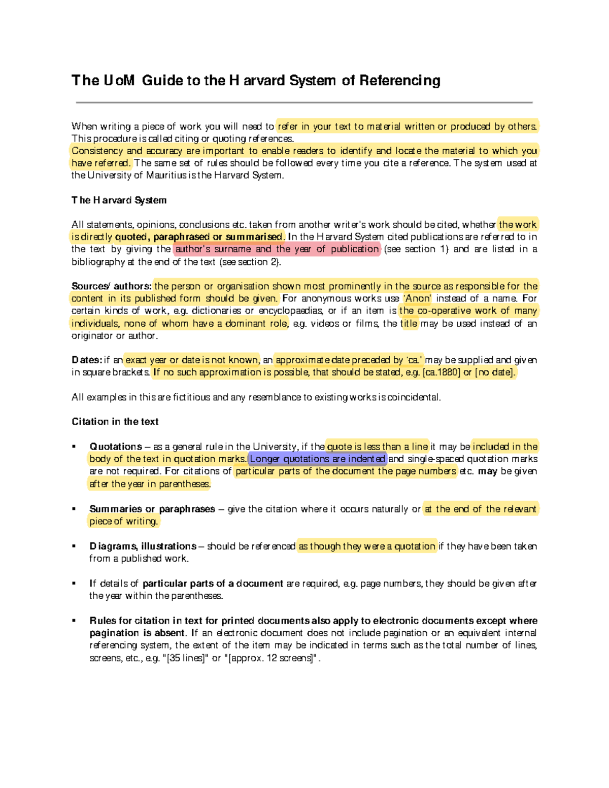 Harvardsys - referencing - The UoM Guide to the Harvard System of ...