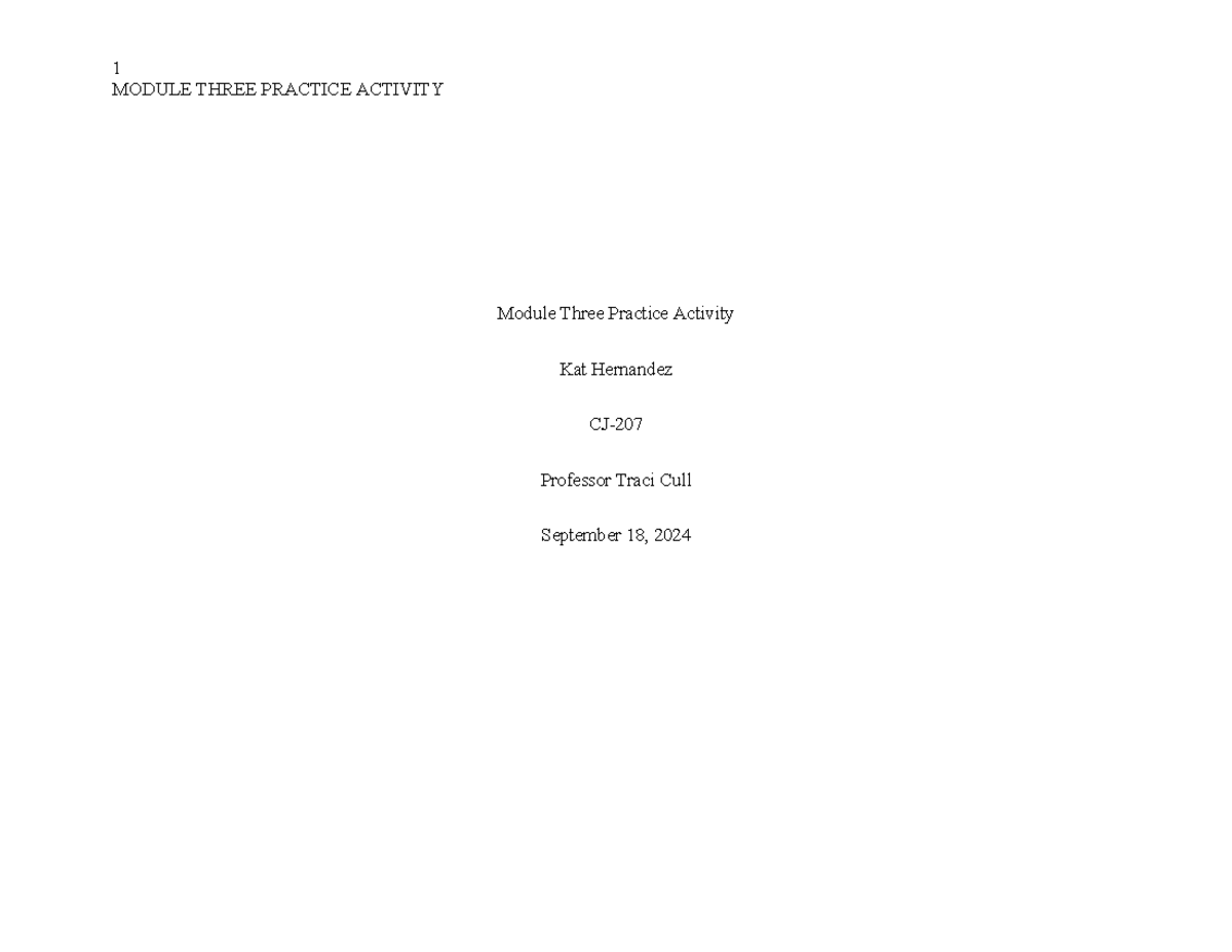 CJ-207 Practice Activity 3-1 Template - 1 MODULE THREE PRACTICE ...
