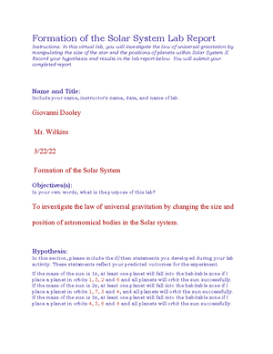 6.01 Lab Science Giovanni EDIT - Formation of the Solar System Lab ...