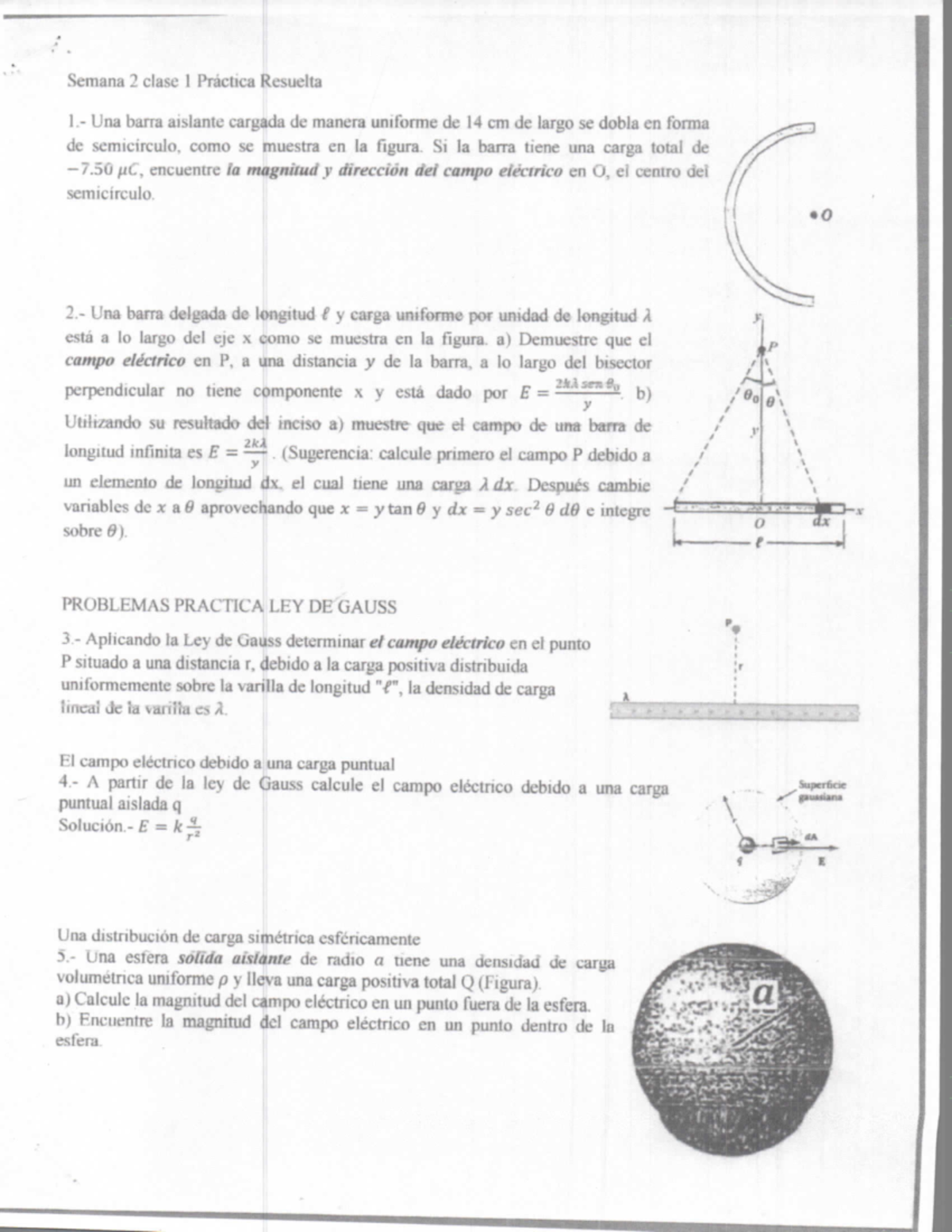 LEY DE Gauss - Electromagnetismo - Studocu