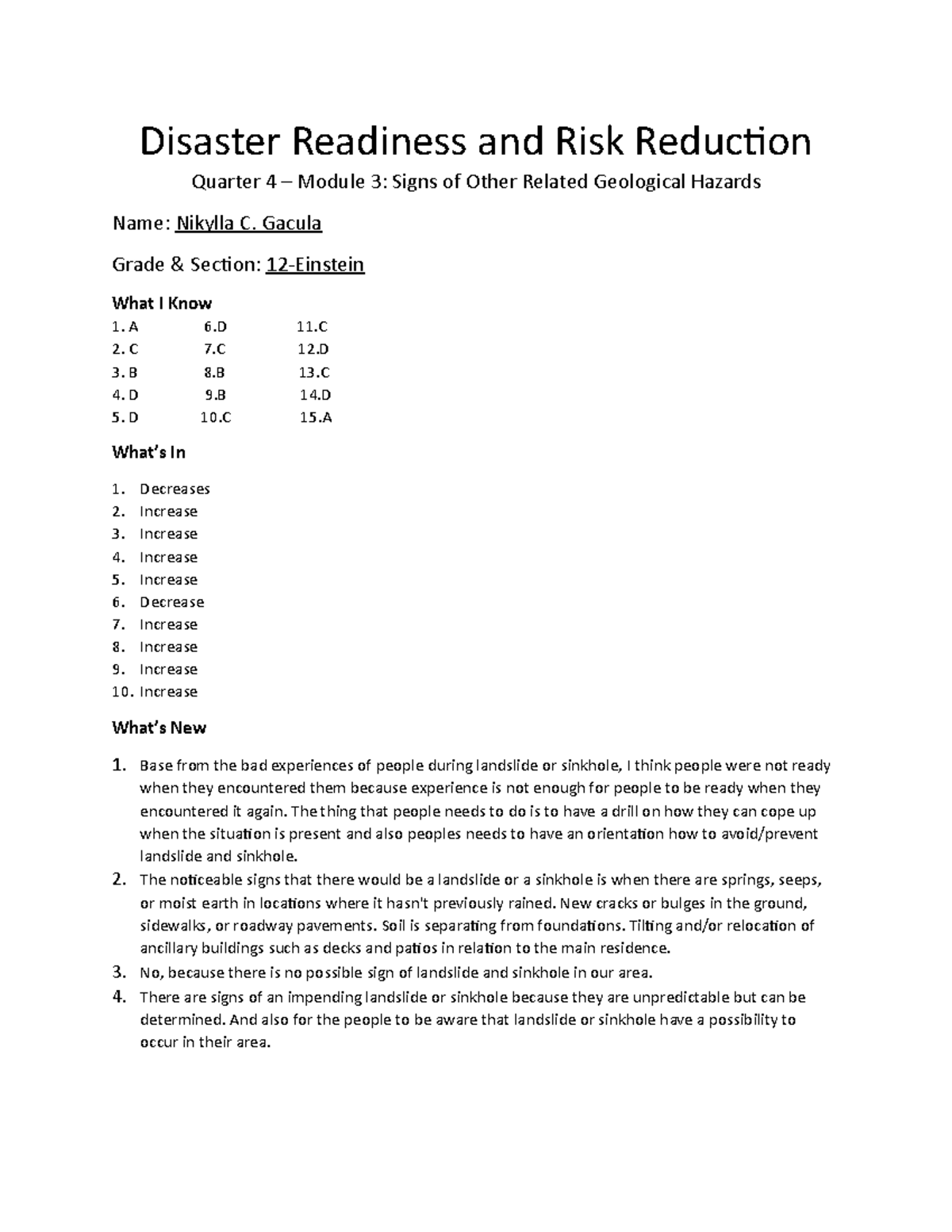 DRRR-Q4-M3 - Lecture Notes - Disaster Readiness and Risk Reduction ...