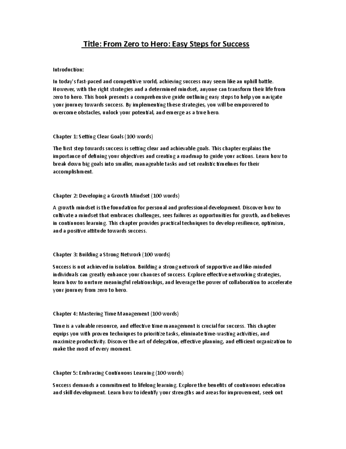 Zero to Hero - However, with the right strategies and a determined ...