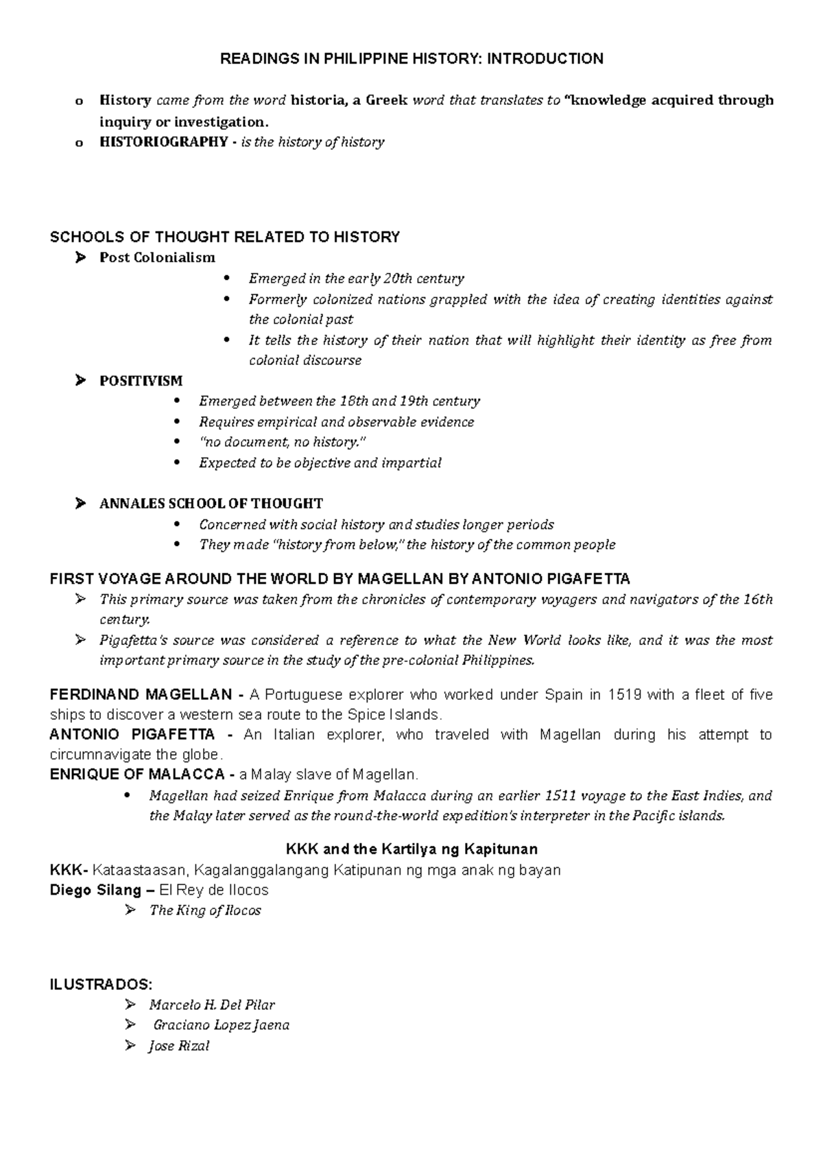Readings of The Philippine History - READINGS IN PHILIPPINE HISTORY ...