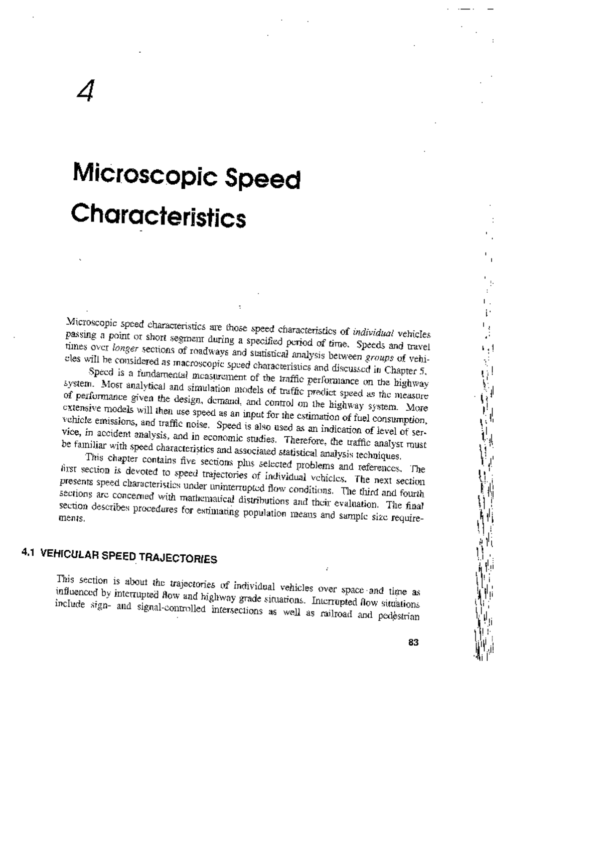 Speed studies - microscopic speed characteristics explained - CIVL 6162 ...