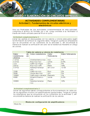 Evidencia AA4 EV03 - Taller. Análisis de los circuitos 1 Taller ...