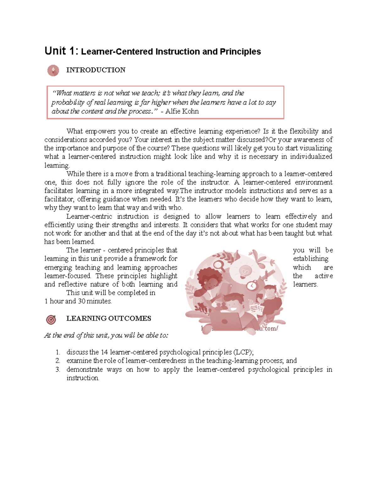 Edu 30 UNIT 1 Child and Adolescent - Unit 1: Learner-Centered ...