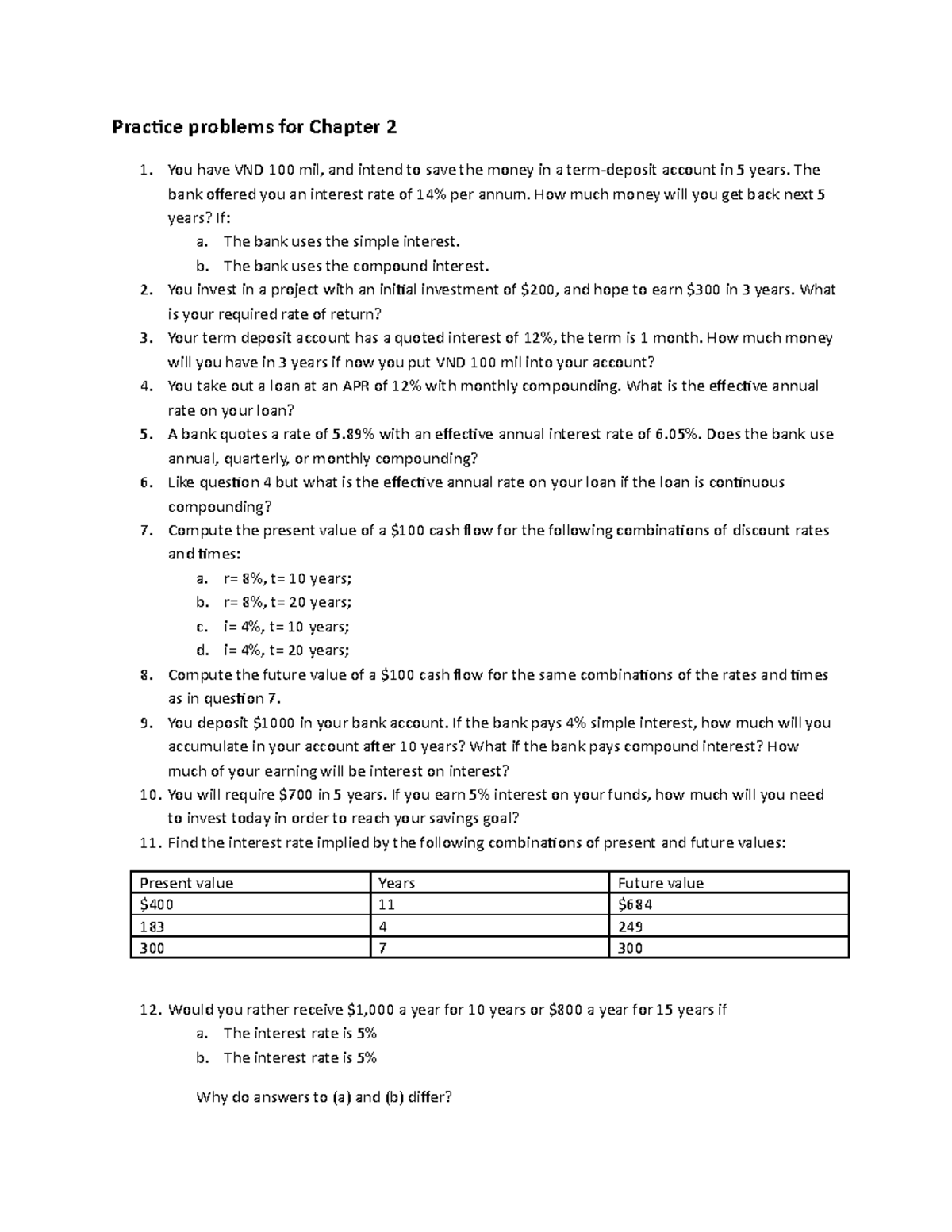 Practice problems for Chapter 2-ver - Practice problems for Chapter 2 ...