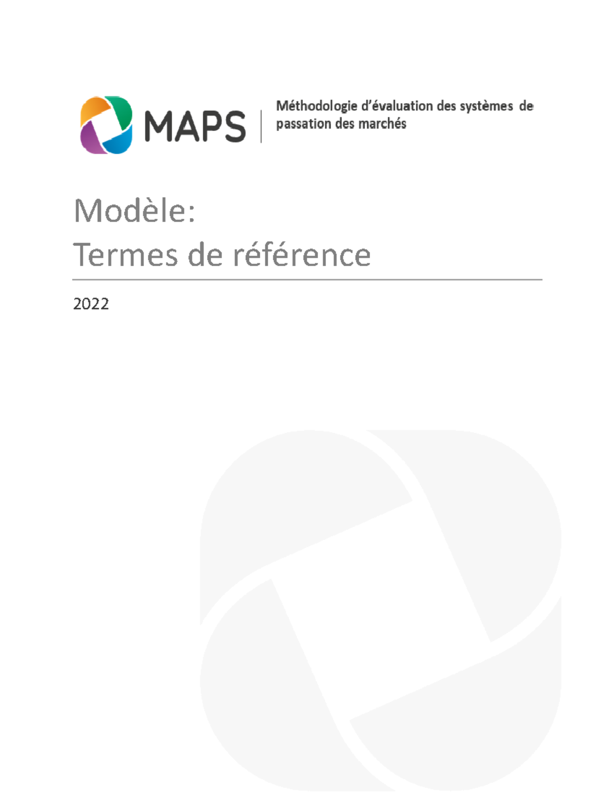 8 modele-termes-de-reference - Modèle: Termes de référence Évaluation ...
