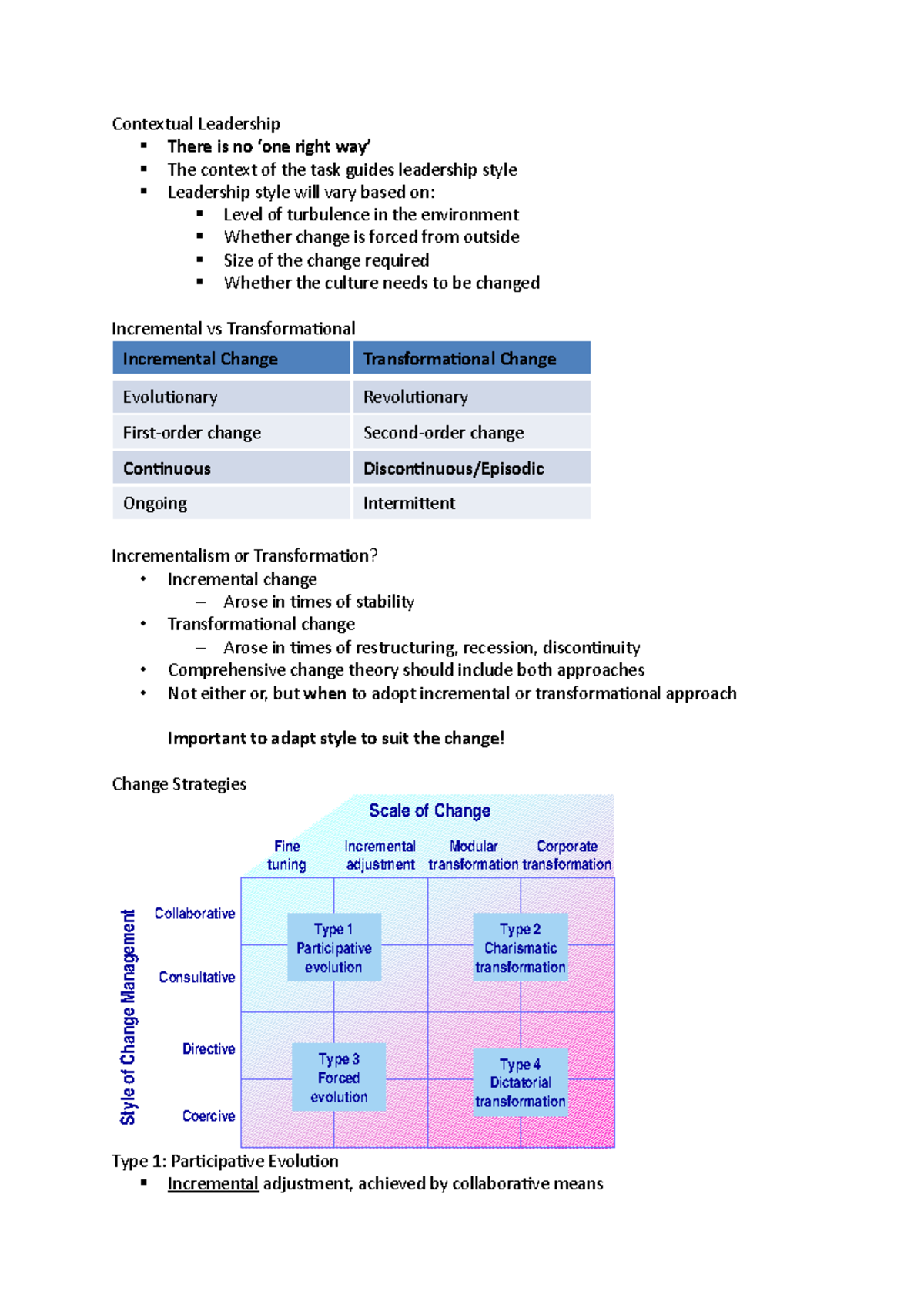 Contextual Leadership - What are some of the changes that Robin has ...