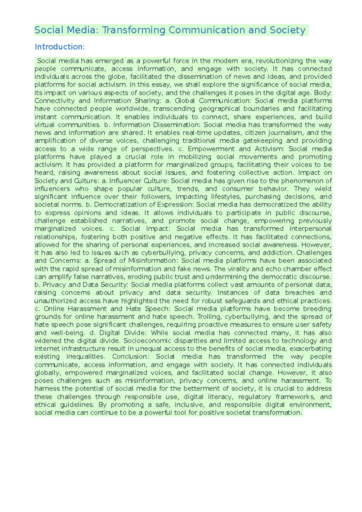 Essays - adfasd - English I (Functional English) - Punjab University ...