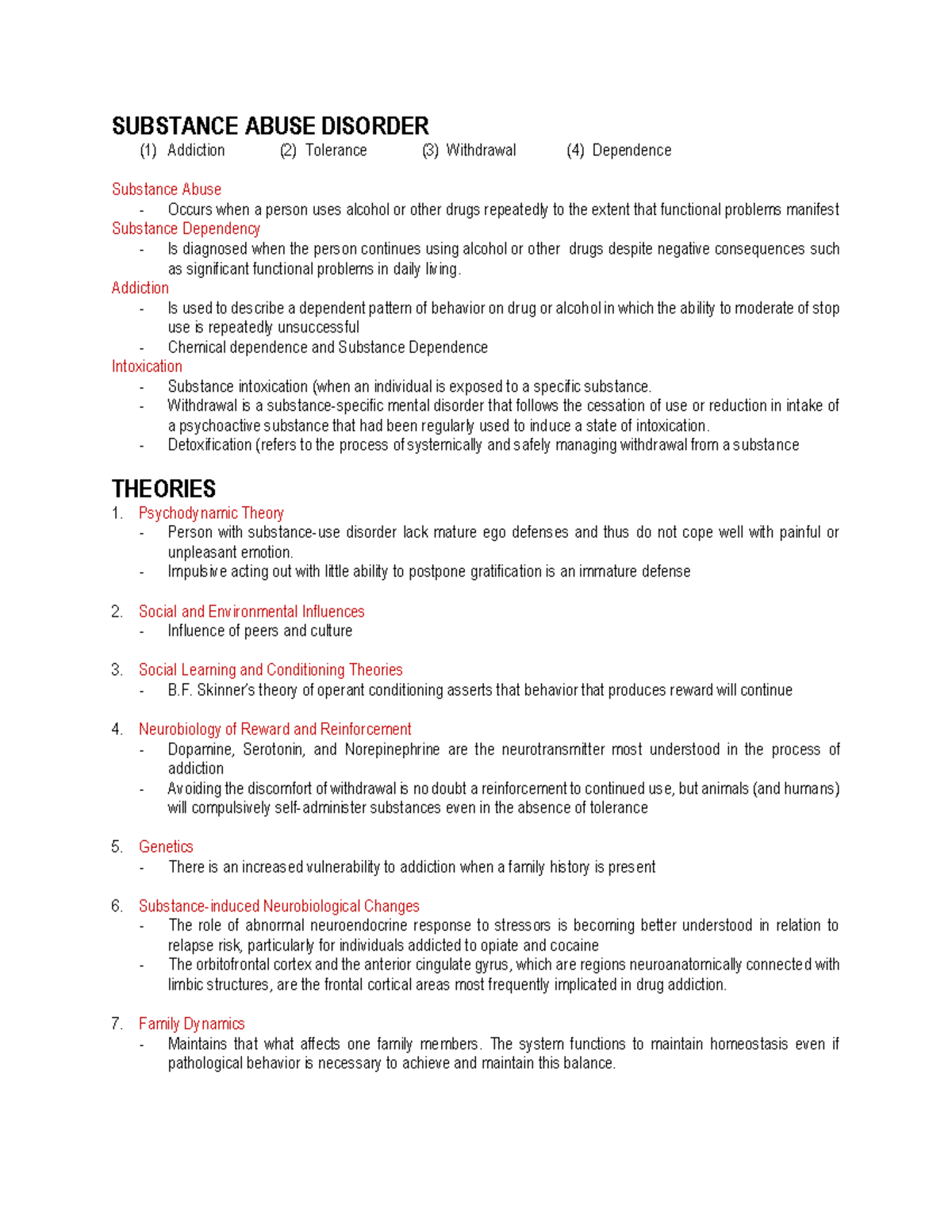 117-Substance-Abuse - lecture - SUBSTANCE ABUSE DISORDER (1) Addiction ...
