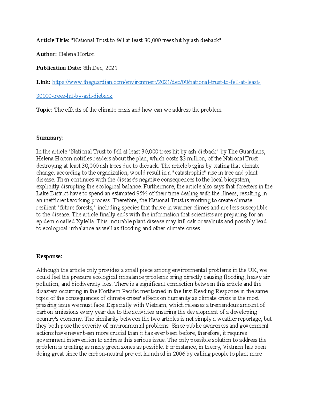 Reading response 2 - This is an HD sample and it make me cry my eyes ...