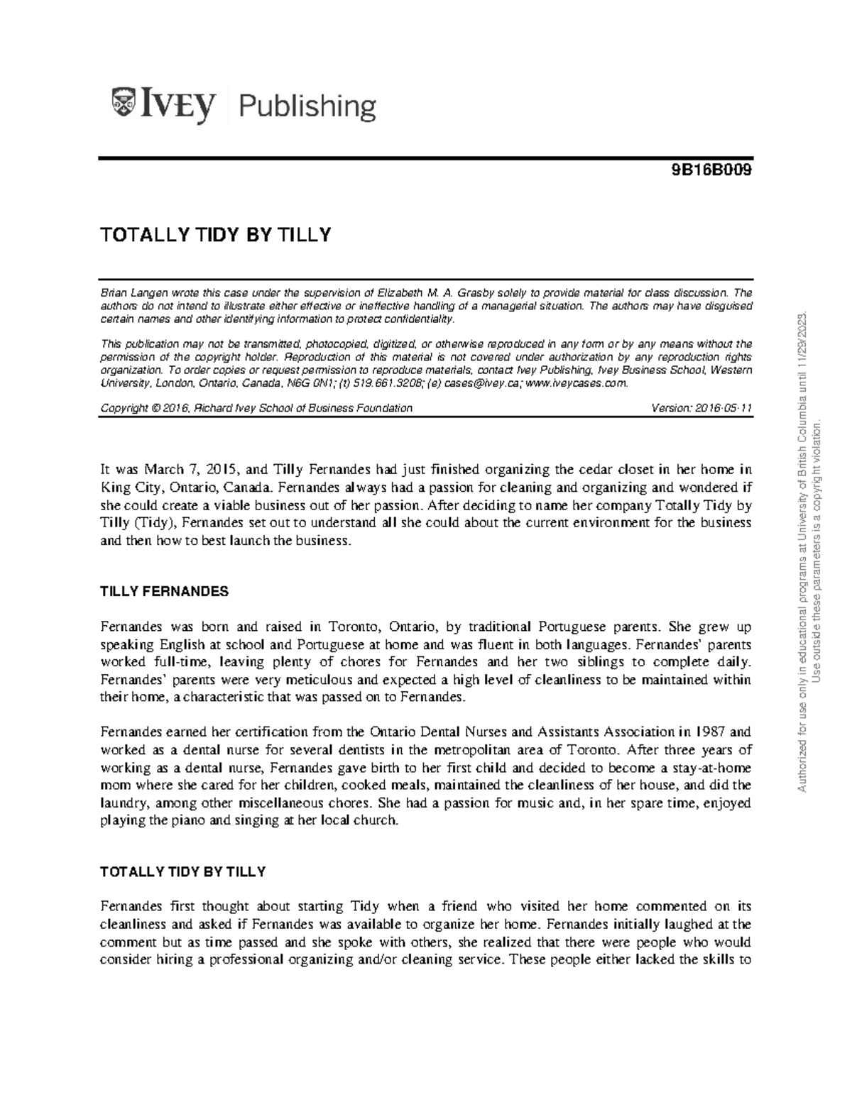 Totally Tidy by Tilly - notes - 9B16B TOTALLY TIDY BY TILLY Brian ...