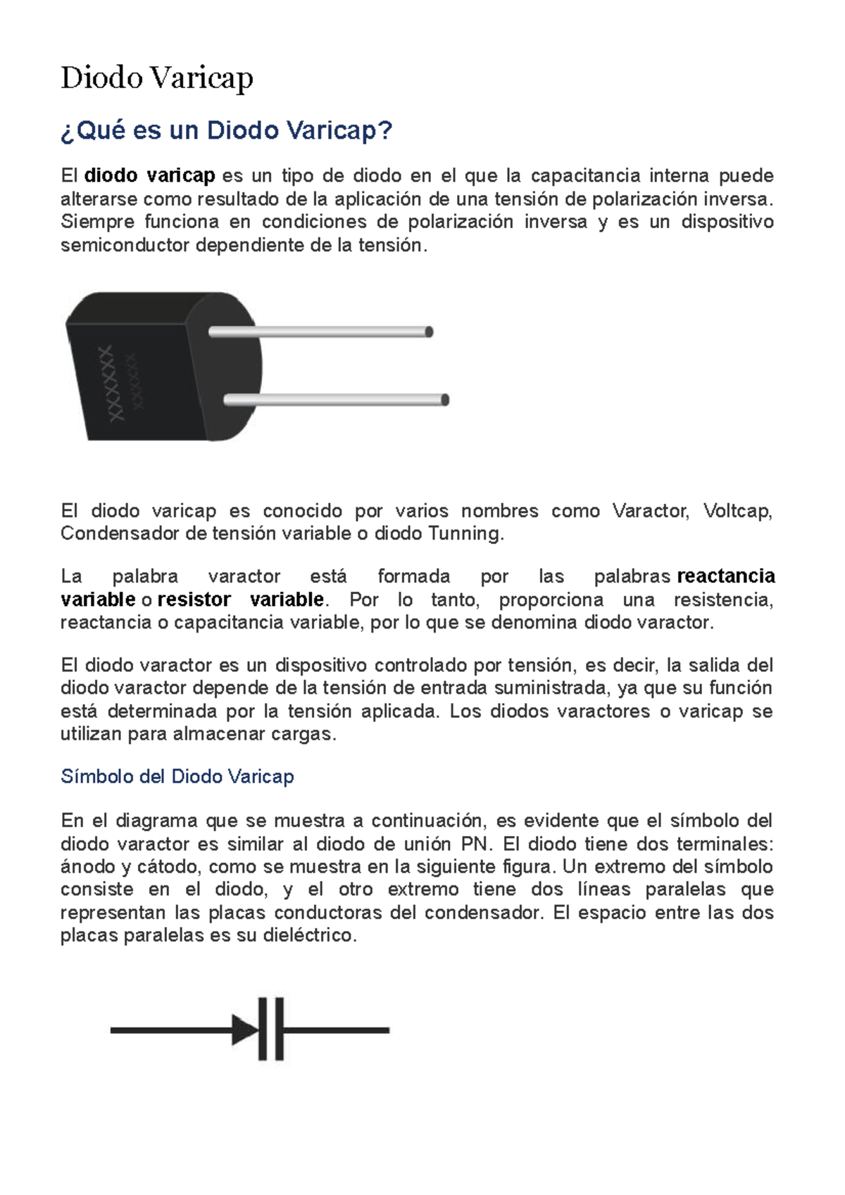 Nuevo Microsoft Word Document - Diodo Varicap ¿Qué es un Diodo Varicap ...