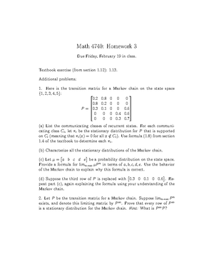 Hw4-2 - Homework assignment from Math 4740 taught by Professor Daniel ...