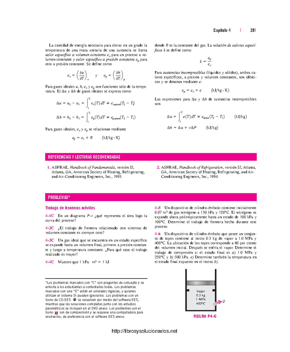 Tarea ejer cap4 Cengel Analisis energia sistemas cerrados - Capítulo 4 | 201 La cantidad de ...
