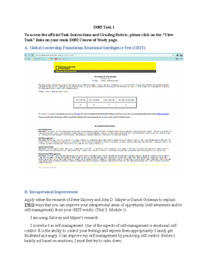 WGU D082 Task 2 - Updated 042021 - D082 Task 2 Template and Tips A. Personal Values Explain your ...