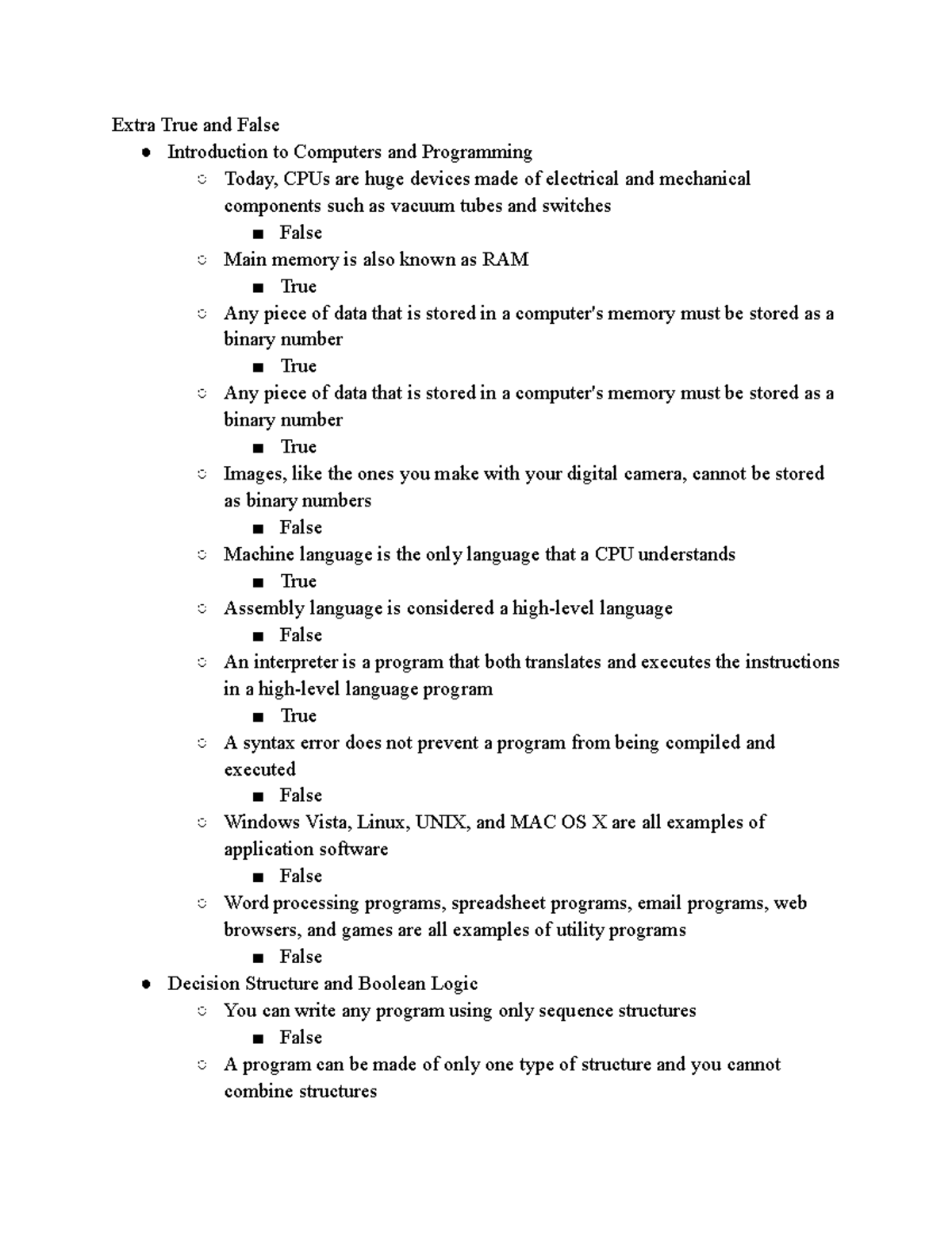 Review for Exam I CS - Sample questions related to Python with answers ...