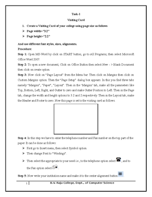 DBMS..LAB manual - bca - Bachelor of computer applications - Studocu
