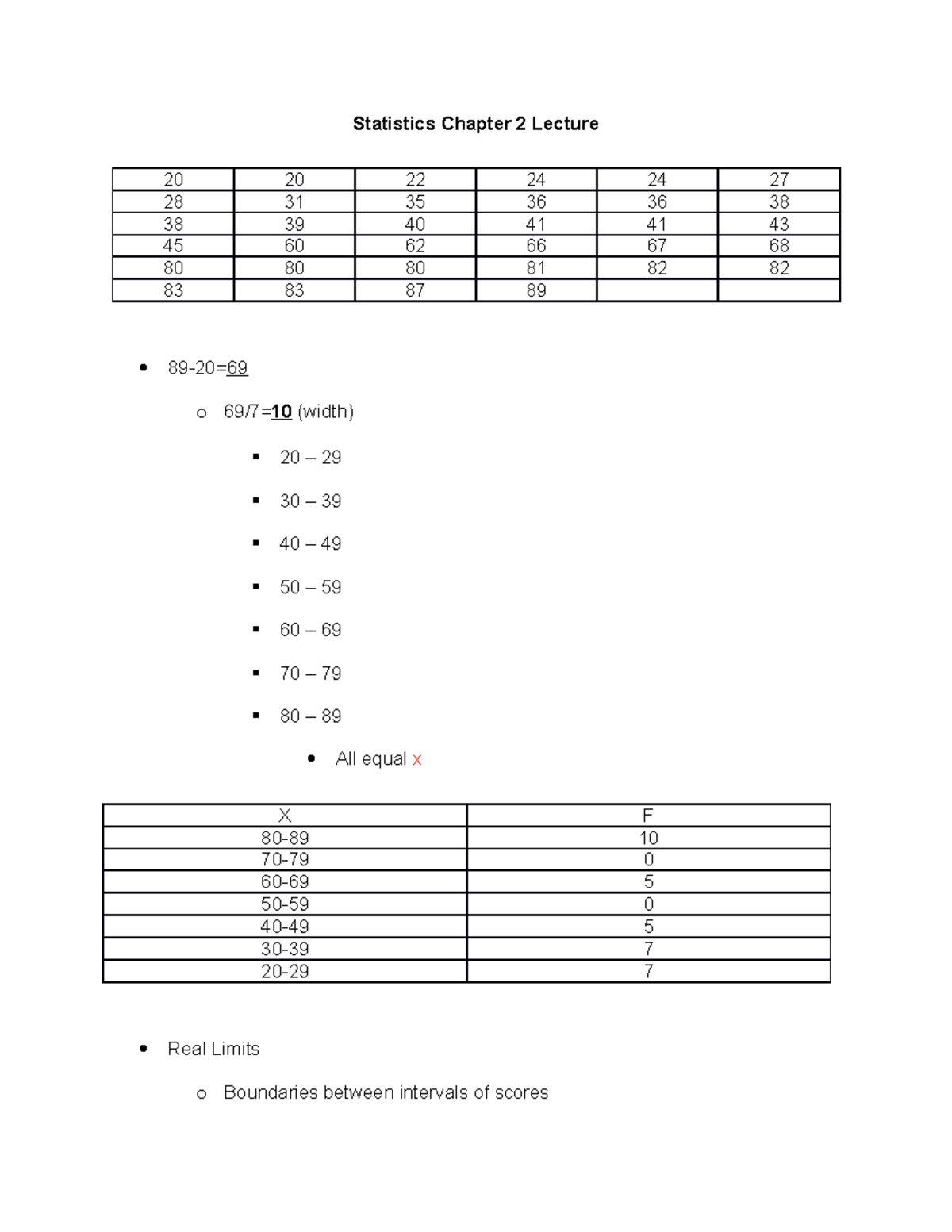 Statistics Chapter 2 Lecture - PSYC 295 - Statistics Chapter 2 Lecture ...