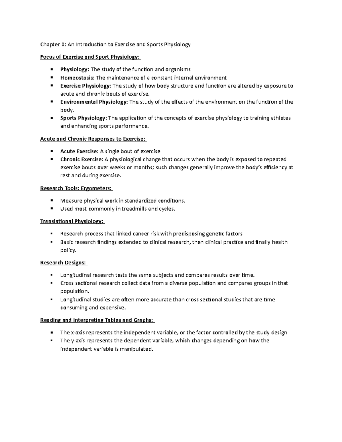 Exercise Physiology Chapter 0 - Chapter 0: An Introduction to Exercise ...