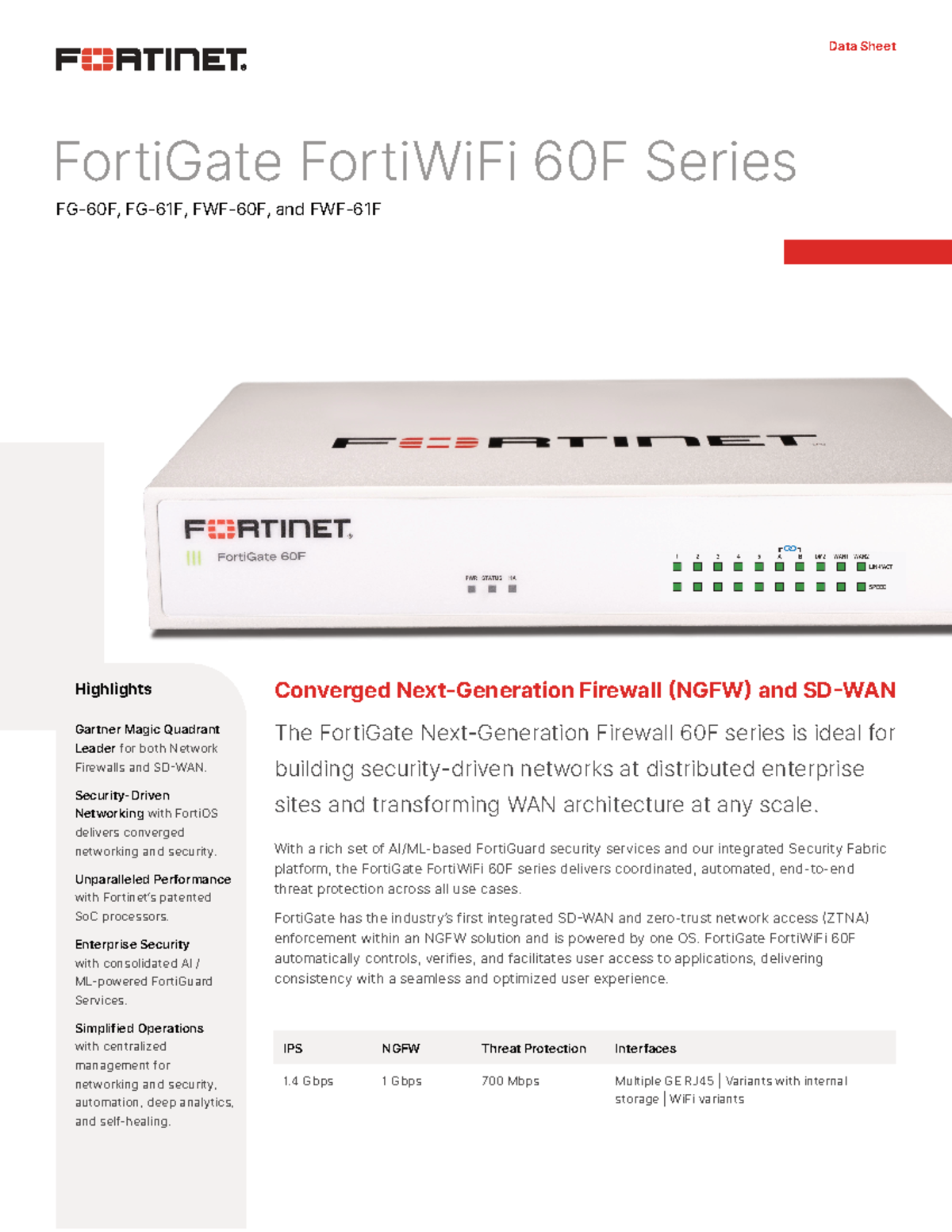 Fortigate fortiwifi 60f series - FortiGate FortiWiFi 60F Series FG-60F ...