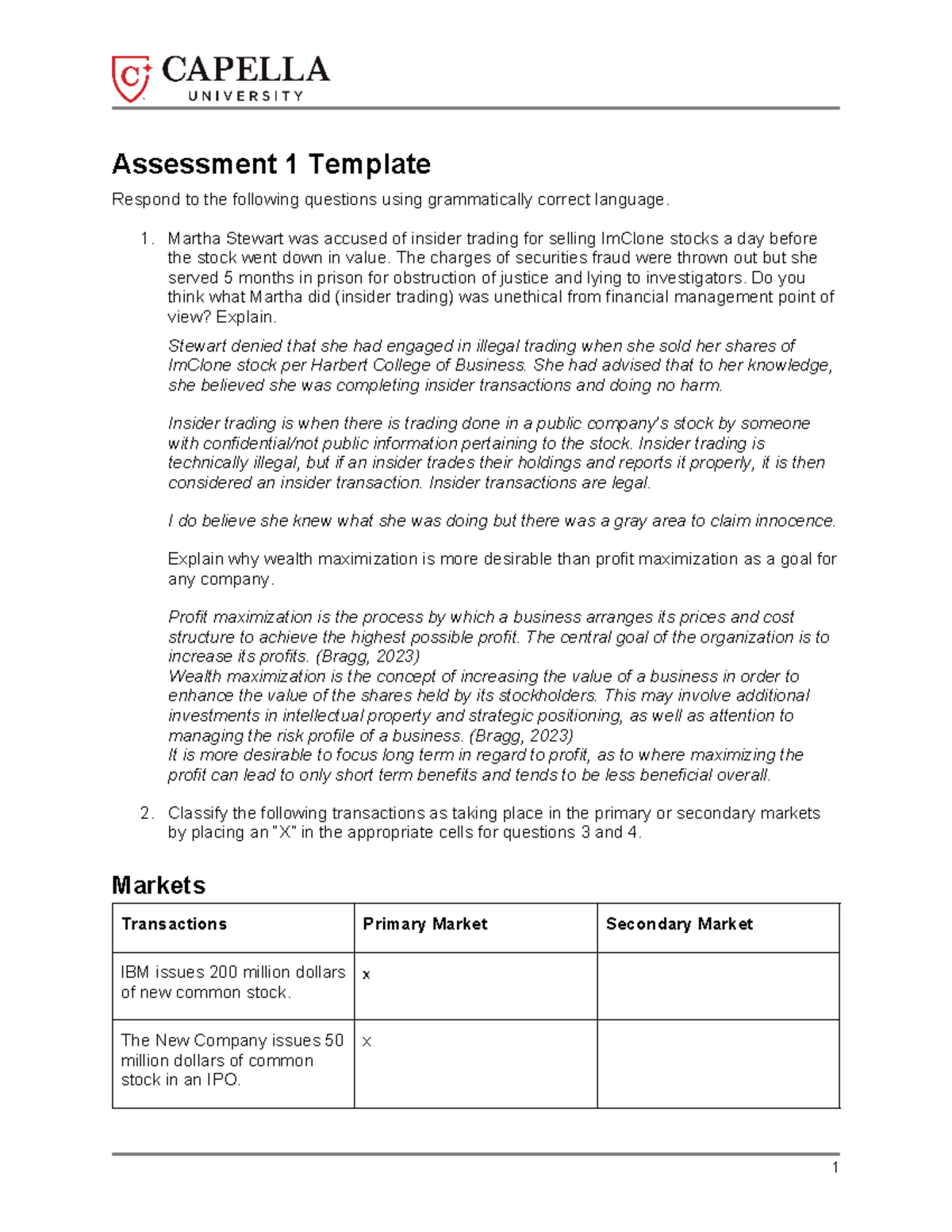 BUS-FPX3062 assessment 1 template - Assessment 1 Template Respond to ...