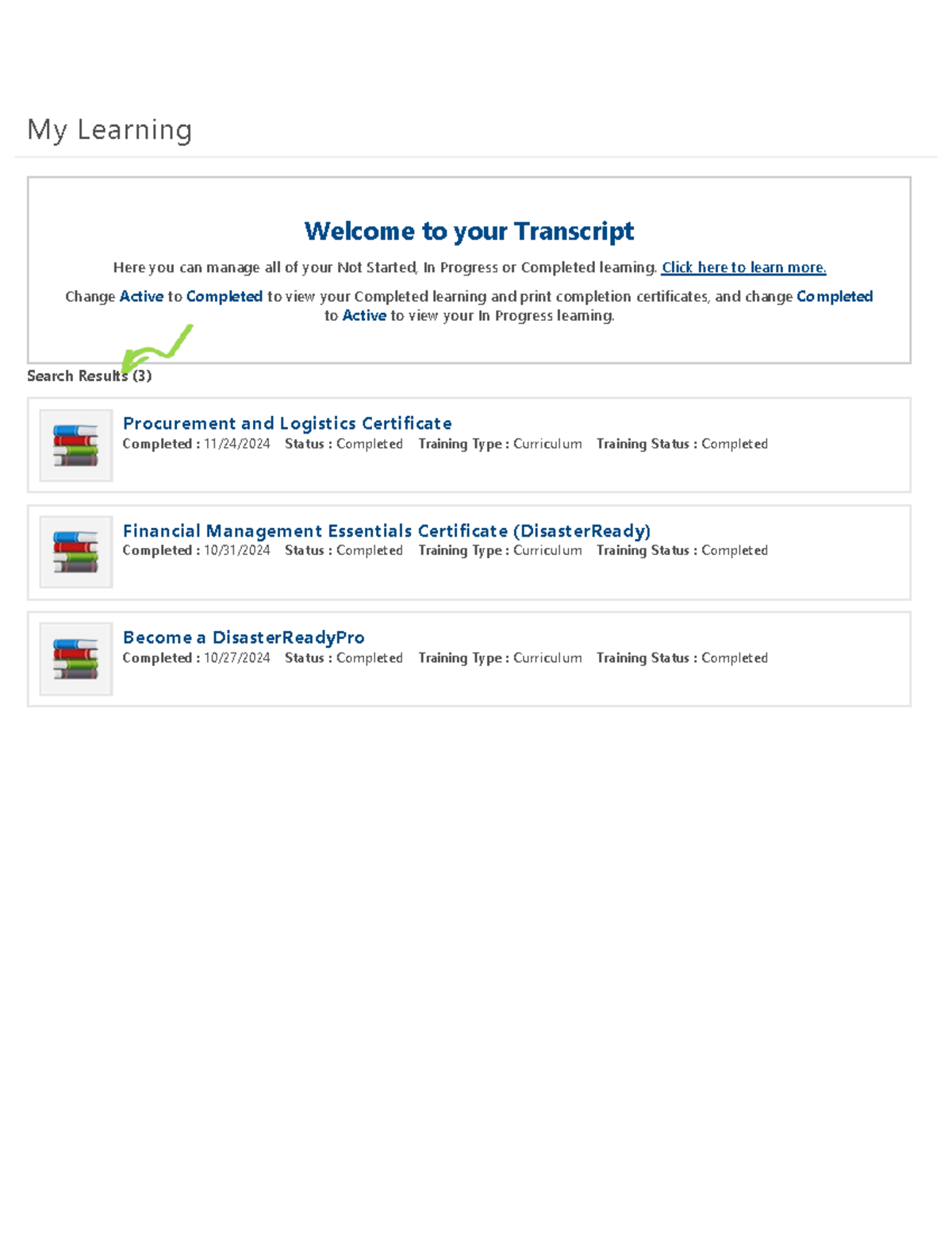 Abdulsemed Mustefa Transcript 11 24 2024 - My Learning Welcome to your ...