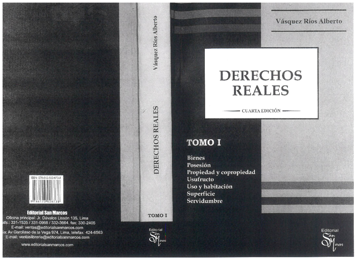 9. Los derechos reales- Vásquez Ríos - Vásquez Ríos Alberto Rice ...