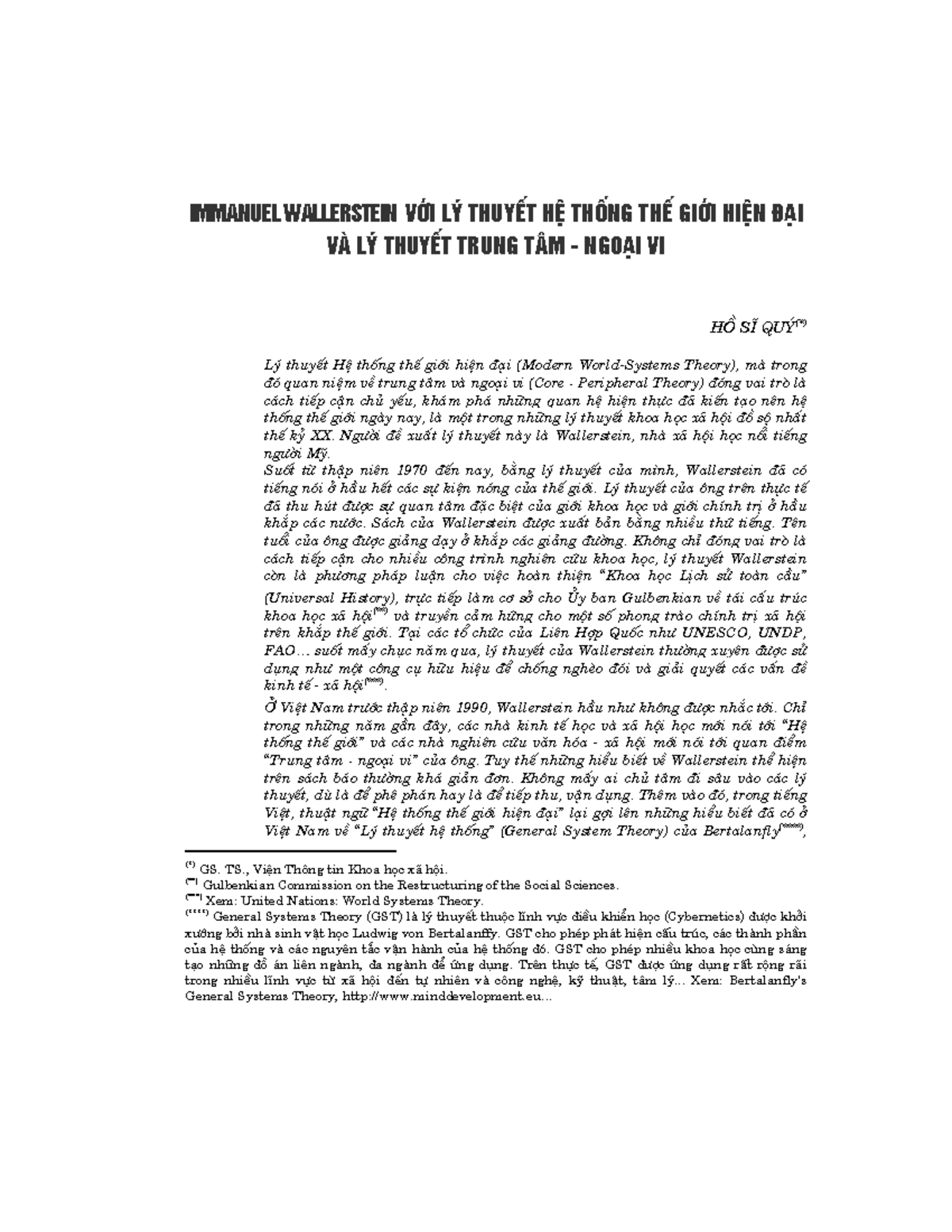 Ly thuyet he thong the gioi chuan de doc - - Studocu