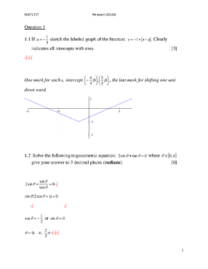 EMA105B - TUT - Engineering Mathematics I - Studocu
