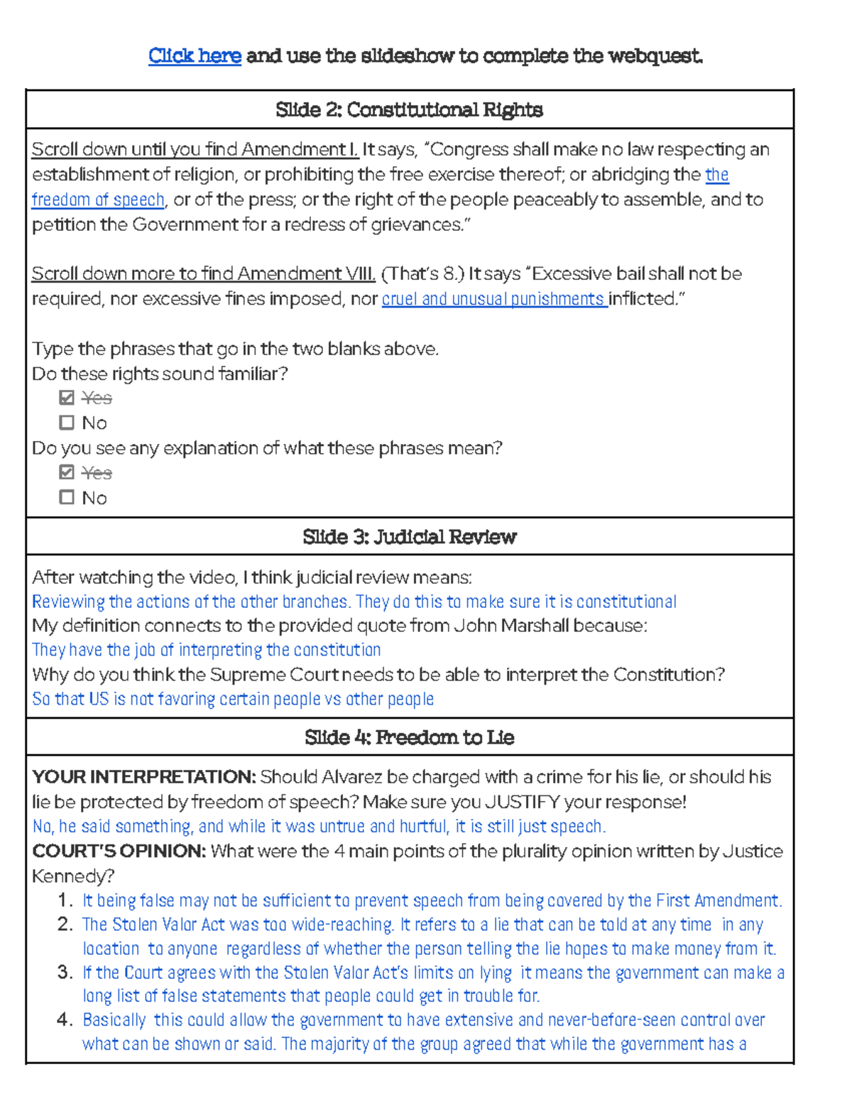 Judicial Branch Webquest Research - David Bode - Click here and use the ...