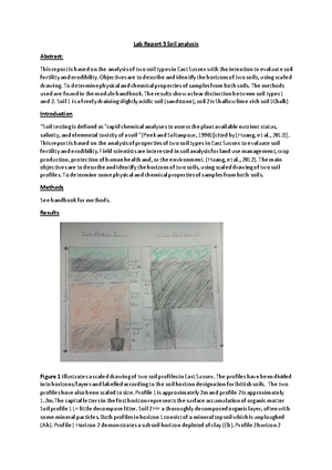 Lab report 2 Plant ecology - Lab report 2: Vegetation sampling Abstract ...