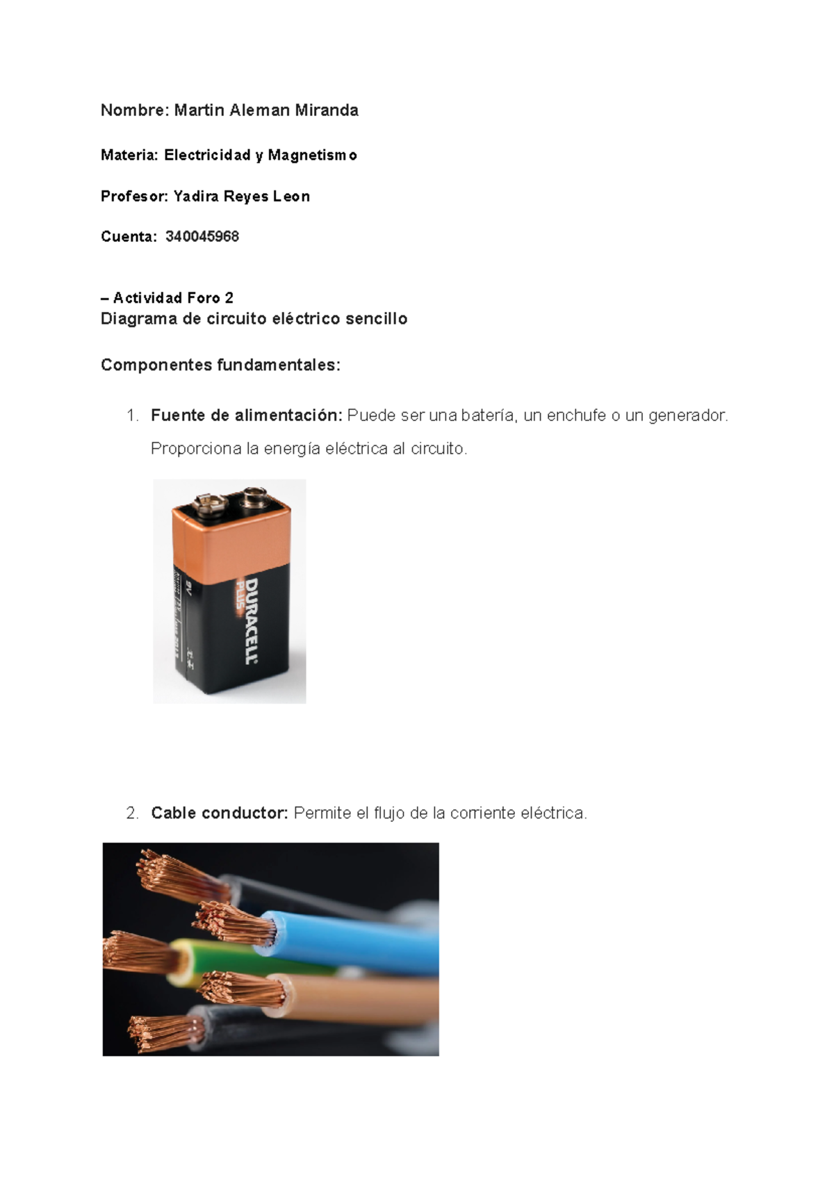 Foro2 Martin Aleman - apuntes - Nombre: Martin Aleman Miranda Materia ...