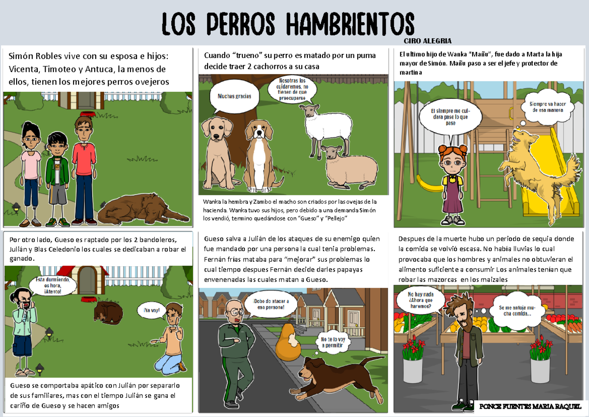 LOS Perros Hambrientos - Simón Robles vive con su esposa e hijos: Vicenta, Timoteo y Antuca, la ...