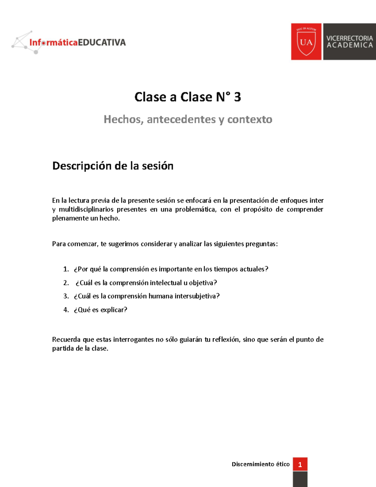 Lectura 3 Etica - material de apoyo - Warning: TT: undefined function: 32 Warning: TT: undefined ...