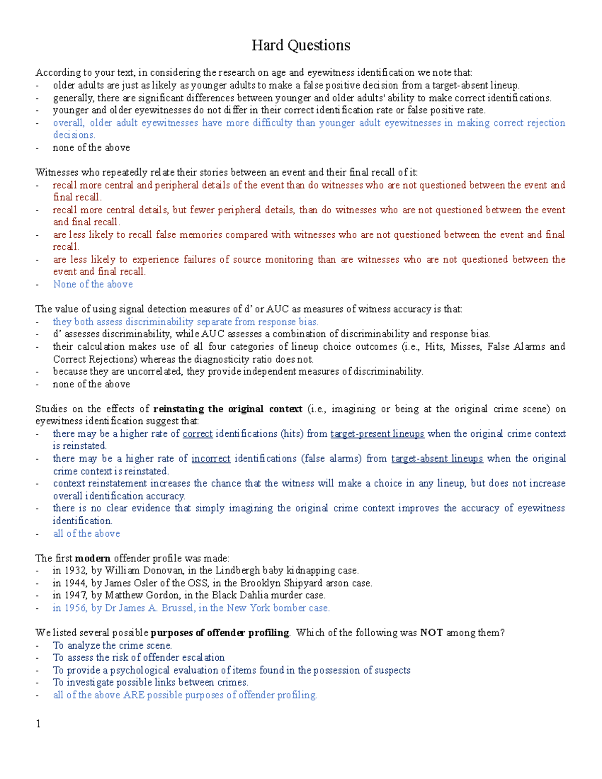 Hard Questions - Hard Questions According to your text, in considering ...