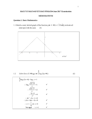 Maths Gr 12 Calculus Worksheet Memo - MATHEMATICS Calculus GRADE 12 ...