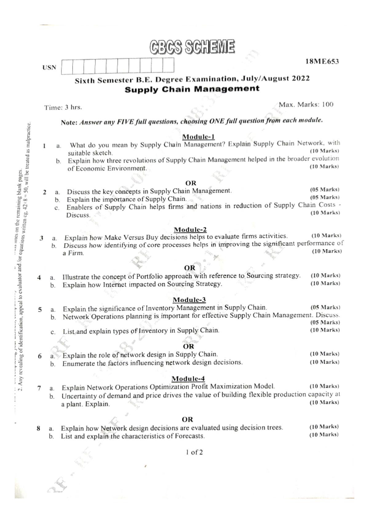 SCM 2022 QP - Leadership And Change Management - Studocu