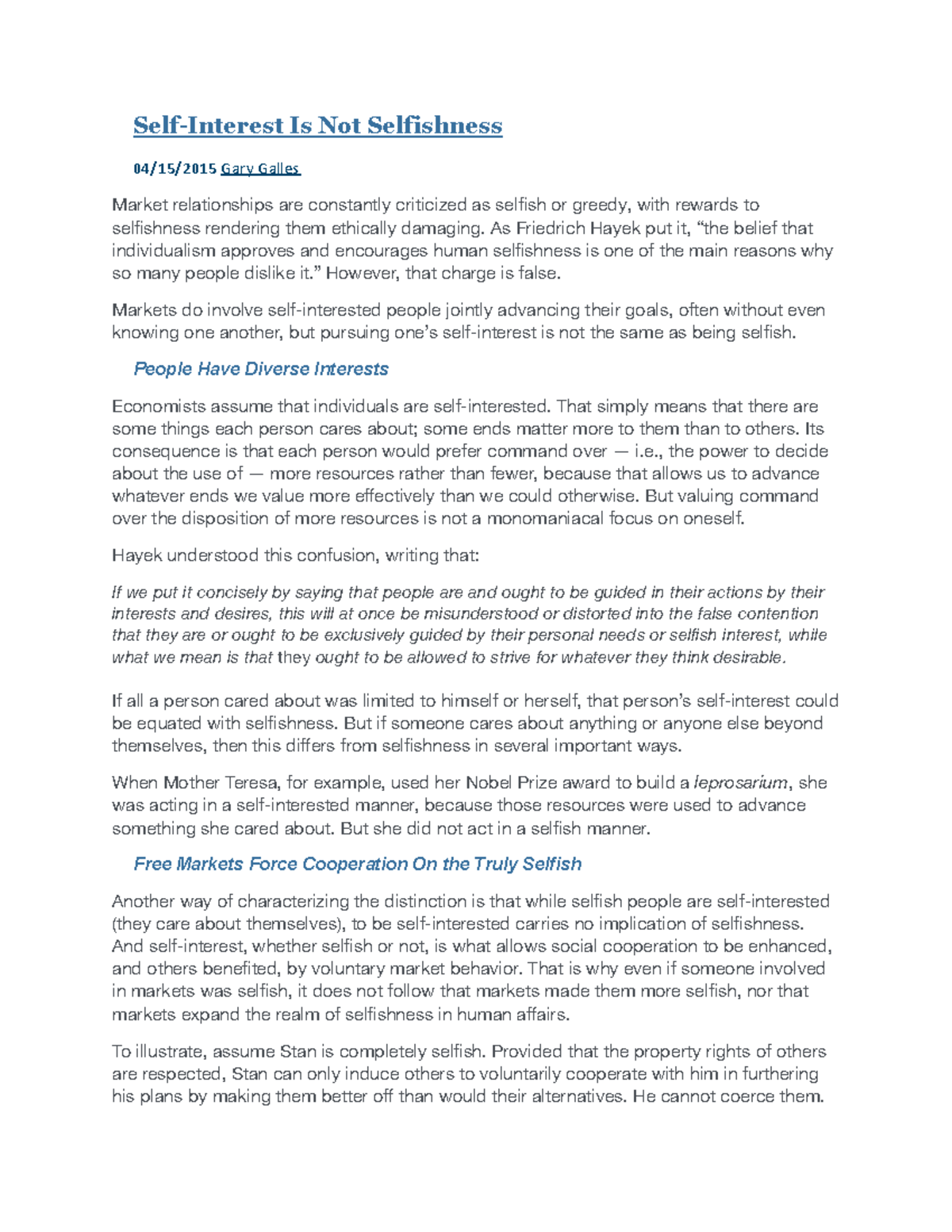 Copy of Assignment Raising minimum wage good for public health - Self ...